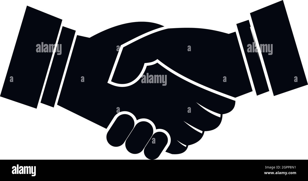 Handshake icon, simple style Stock Vector Image & Art - Alamy