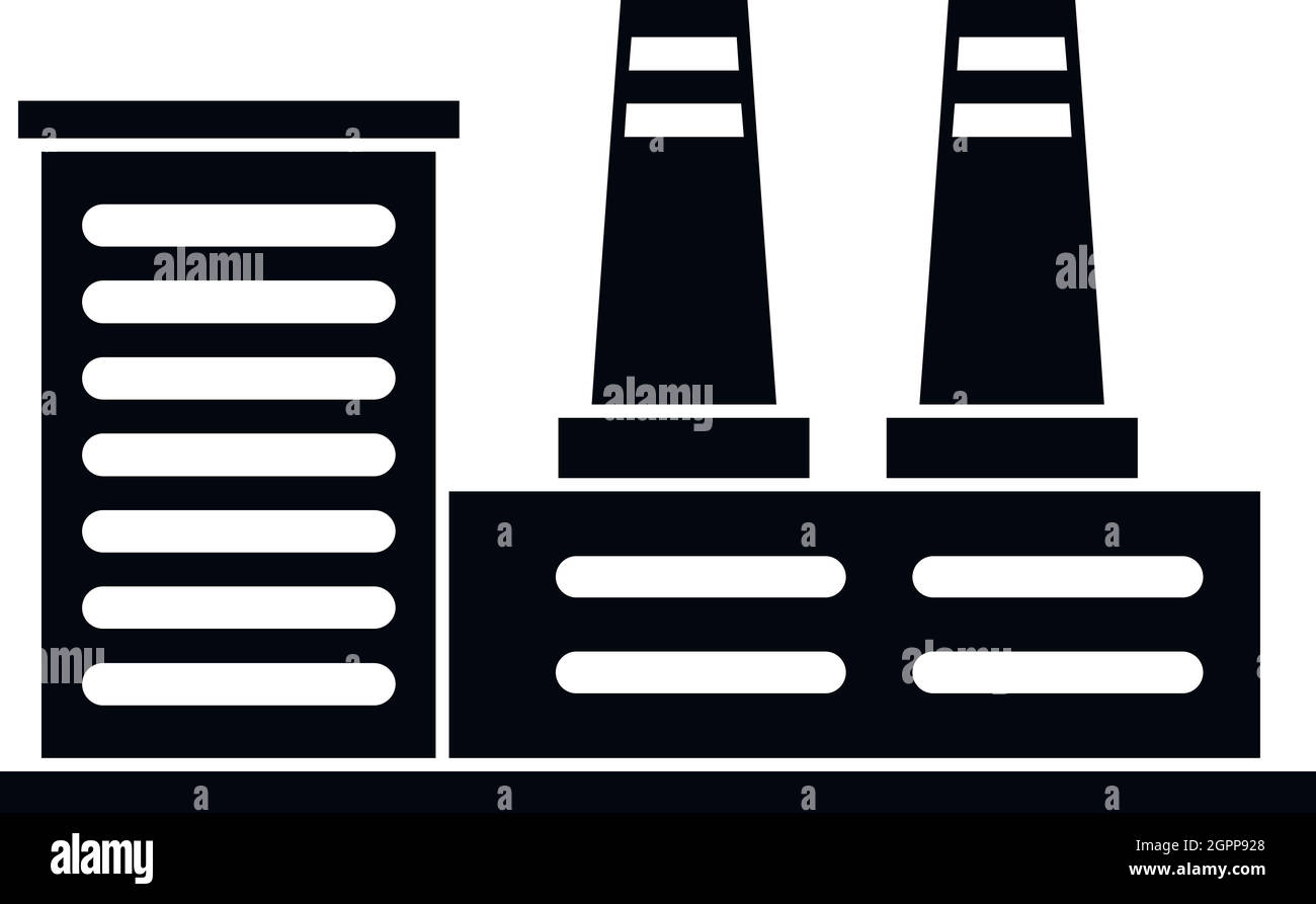 Power plant icon, simple style Stock Vector Image & Art - Alamy