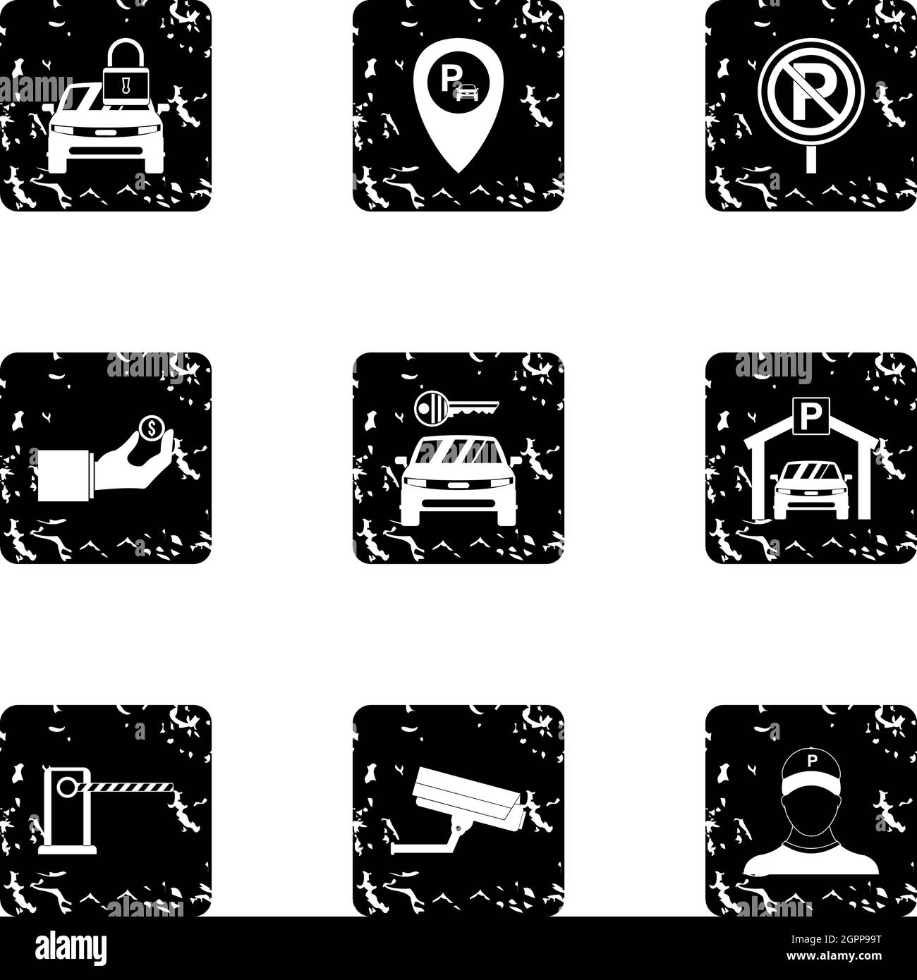 Parking garage car service Black and White Stock Photos & Images - Alamy