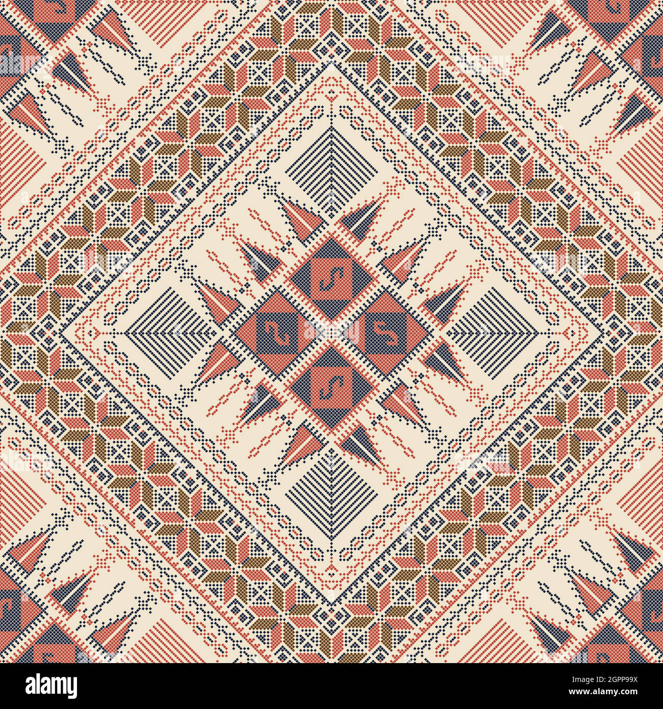 Palestinian embroidery pattern 308 Stock Vector Image & Art - Alamy