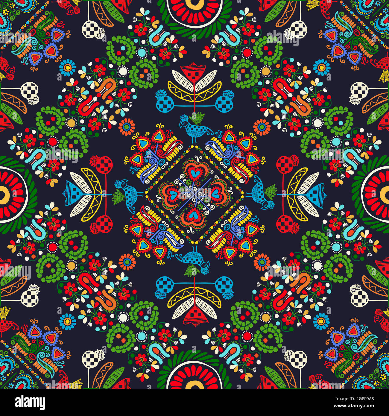 Hungarian embroidery pattern 23 Stock Vector Image & Art - Alamy