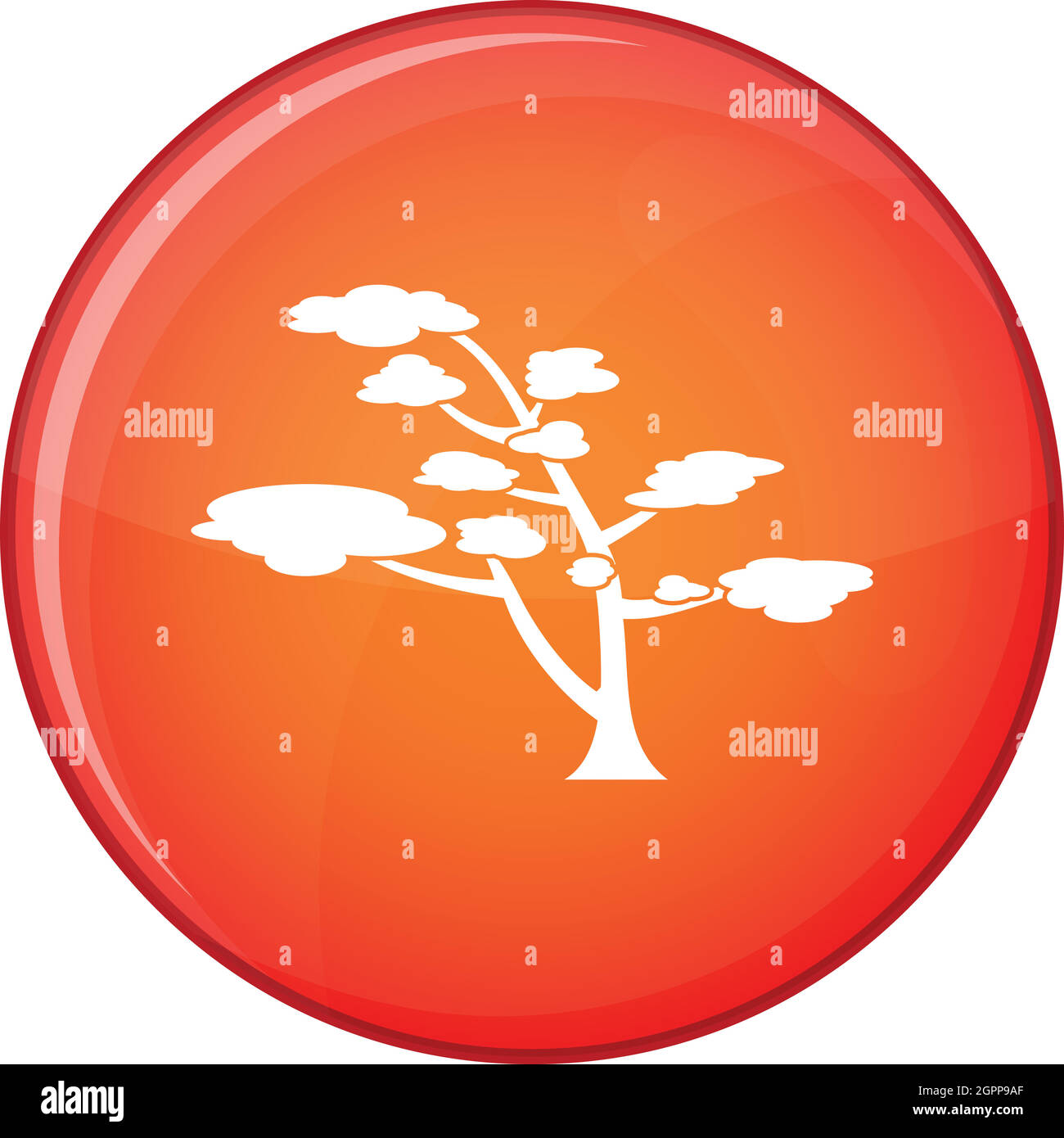 Cedar tree illustration Stock Vector Images - Alamy