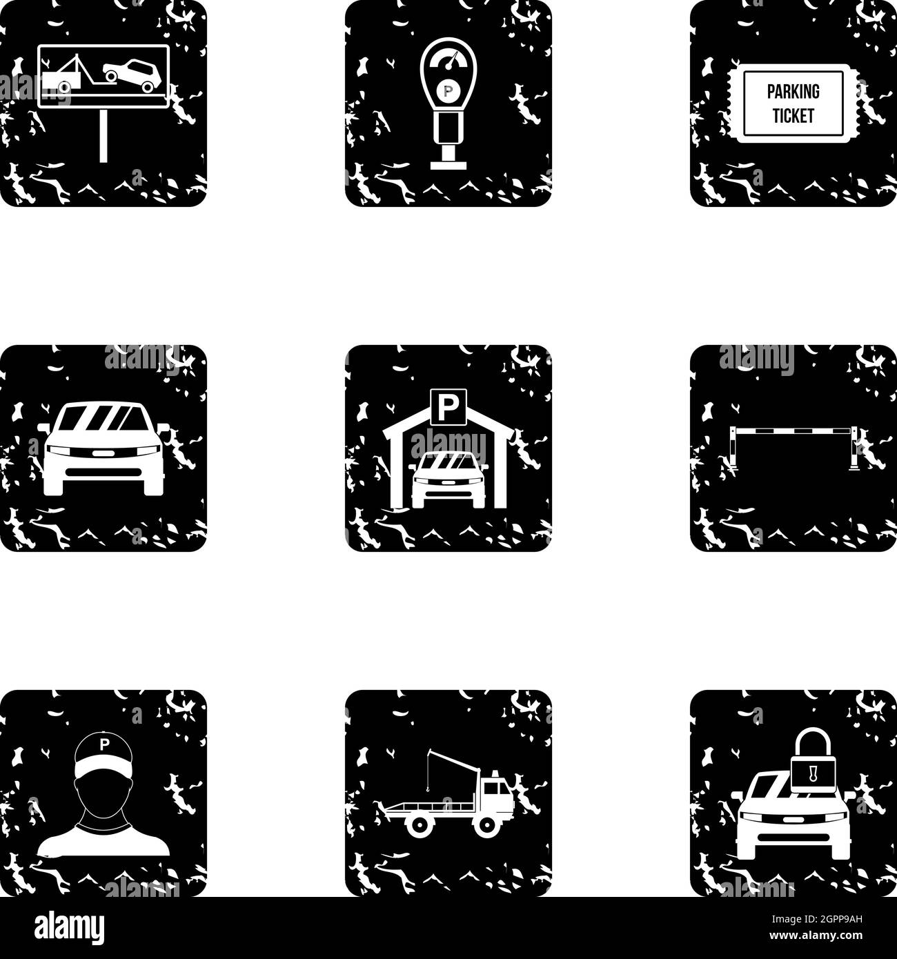 White pay station parking Stock Vector Images - Alamy