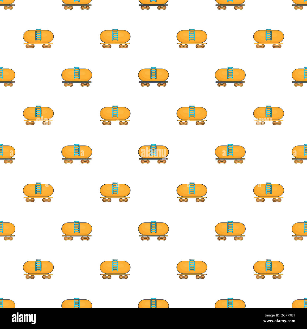 Tanker trailer on train pattern, cartoon style Stock Vector Image & Art ...