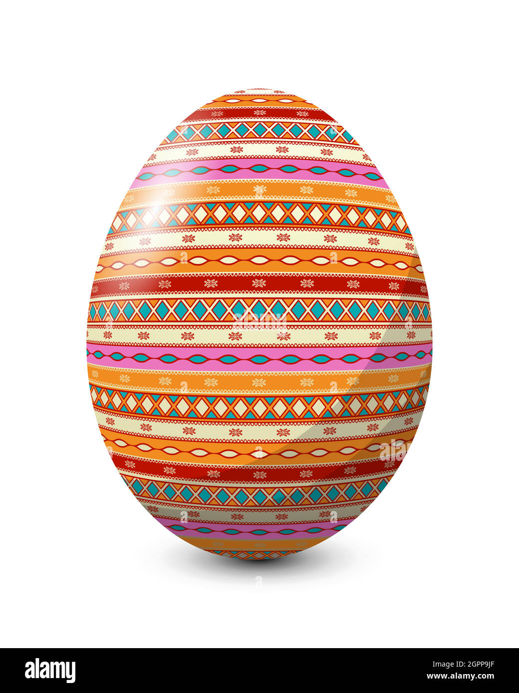 Traditional decorated easter egg Stock Vector Images - Alamy