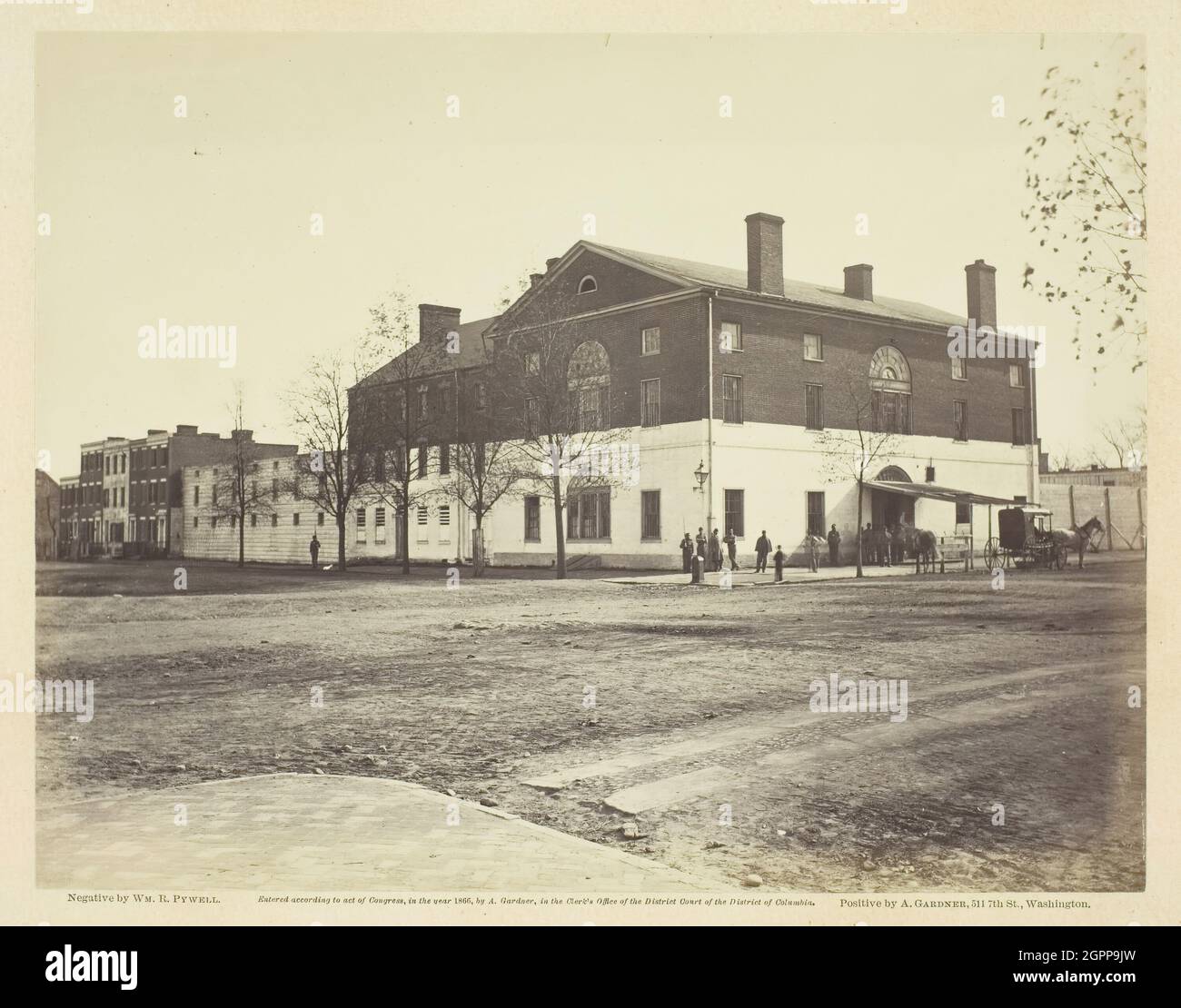 Old Capitol Prison, Washington, 1861/65. [Scene from the American Civil ...