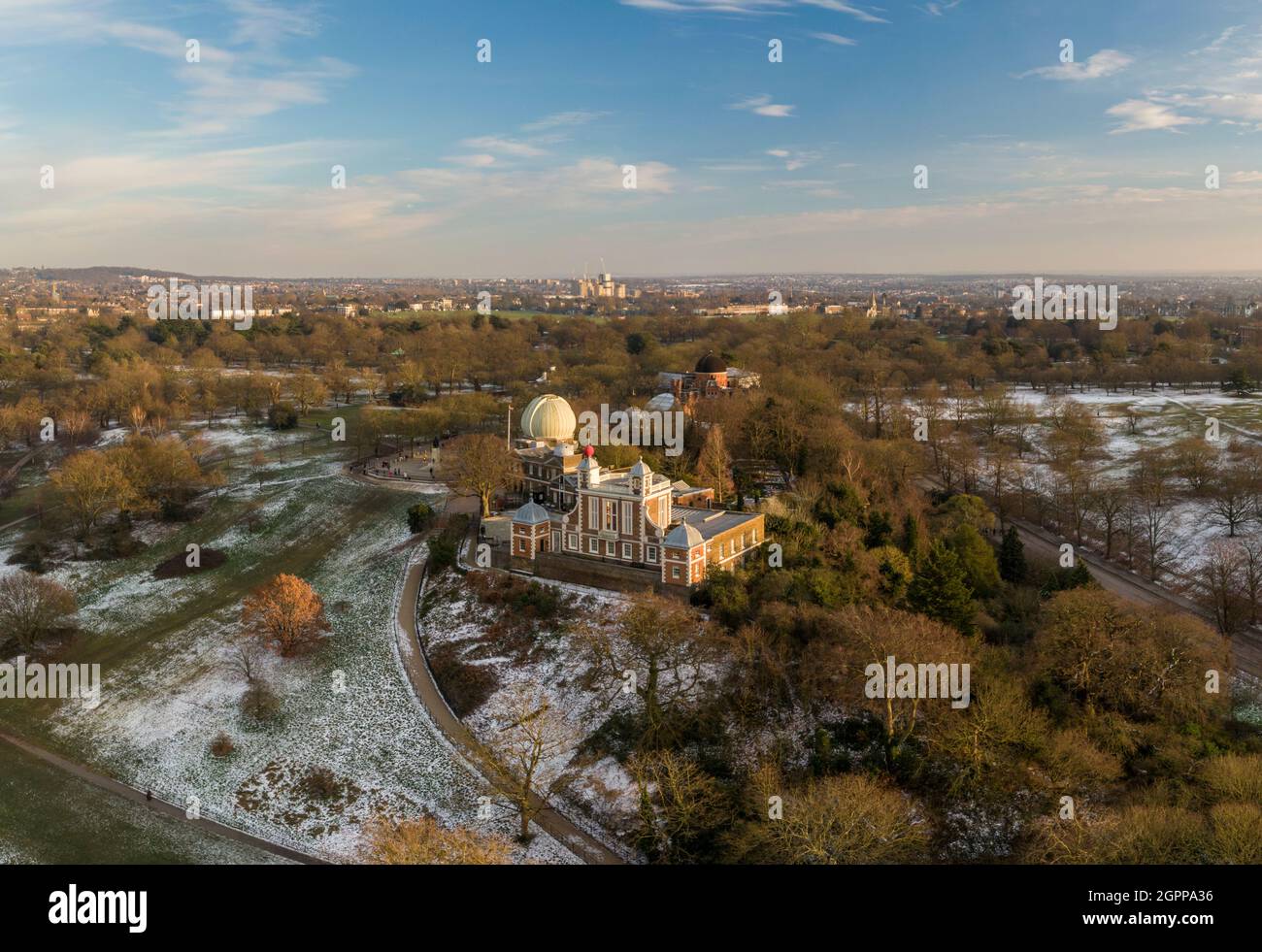 An aerial view of the royal observatory hi-res stock photography and ...
