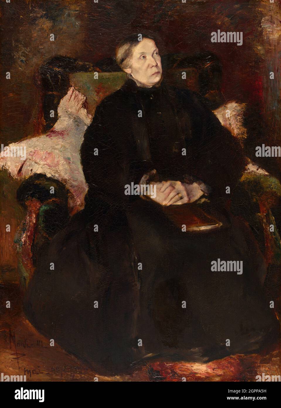 Portrait of a Lady, 1870/79 Stock Photo - Alamy
