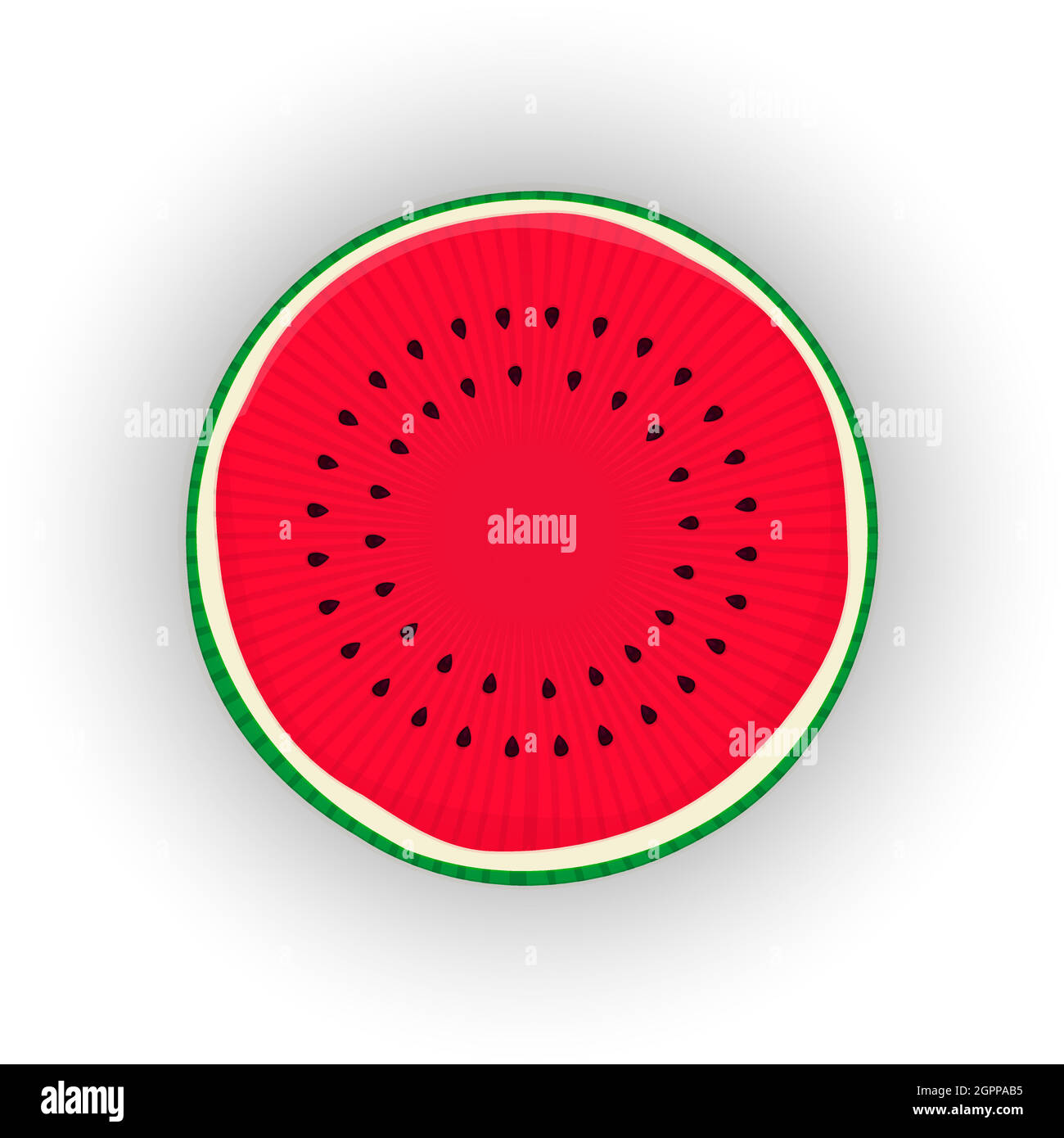 Round watermelon Stock Vector Images - Alamy