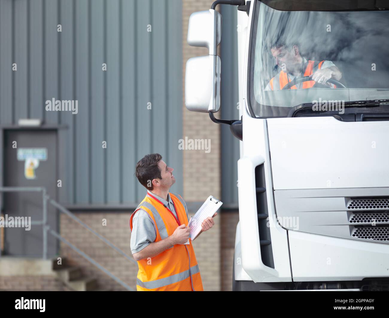 Truck driving instructor hi-res stock photography and images - Alamy