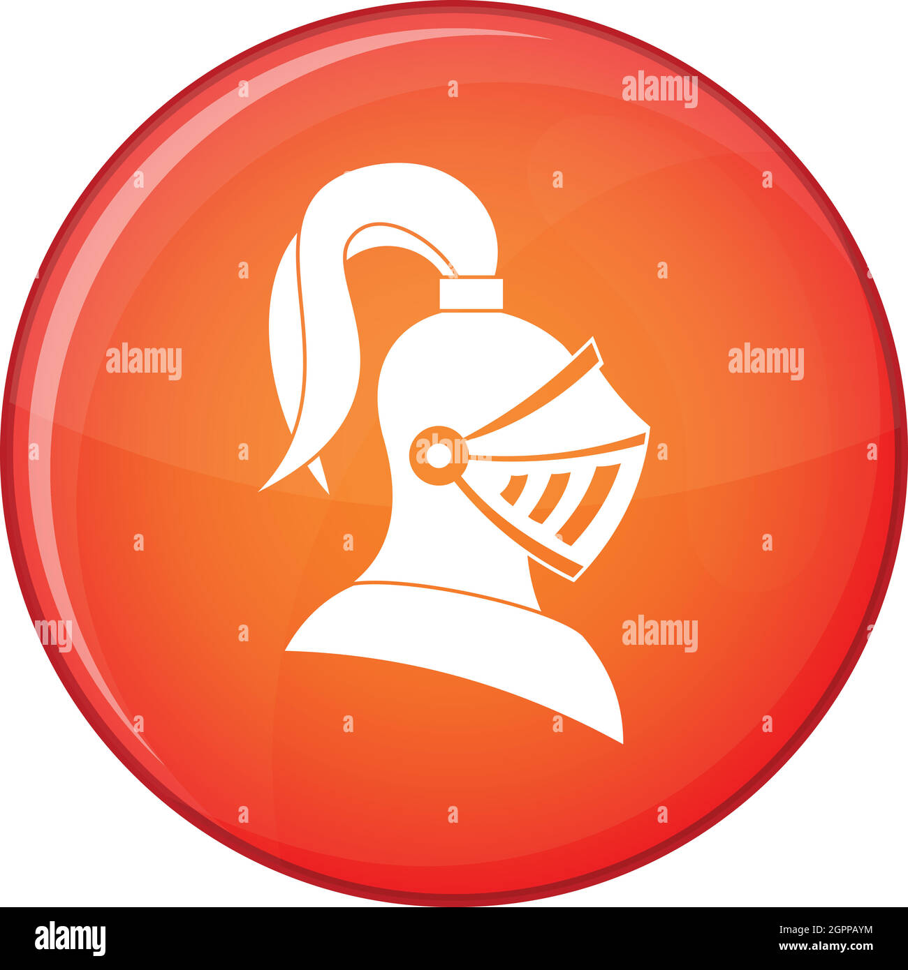 Medieval helmet icon, flat style Stock Vector Image & Art - Alamy