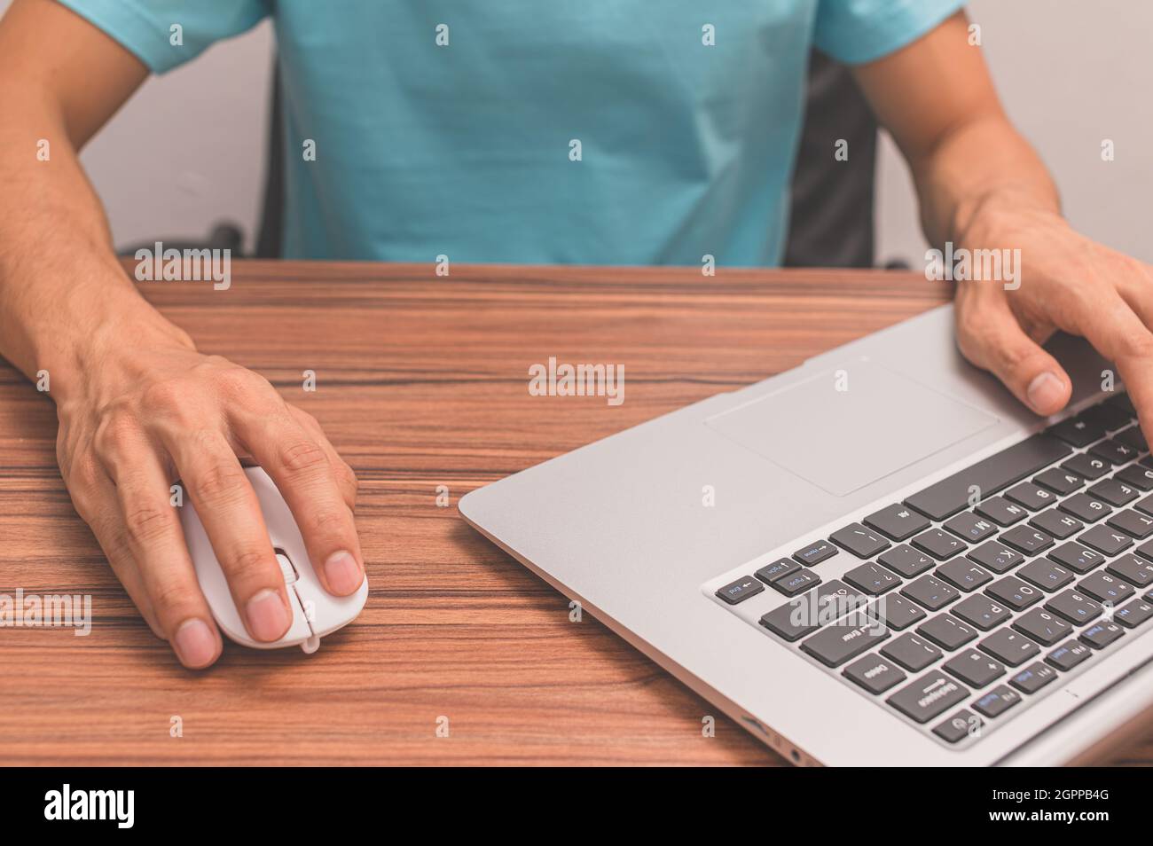 People are using computers to work Stock Photo - Alamy