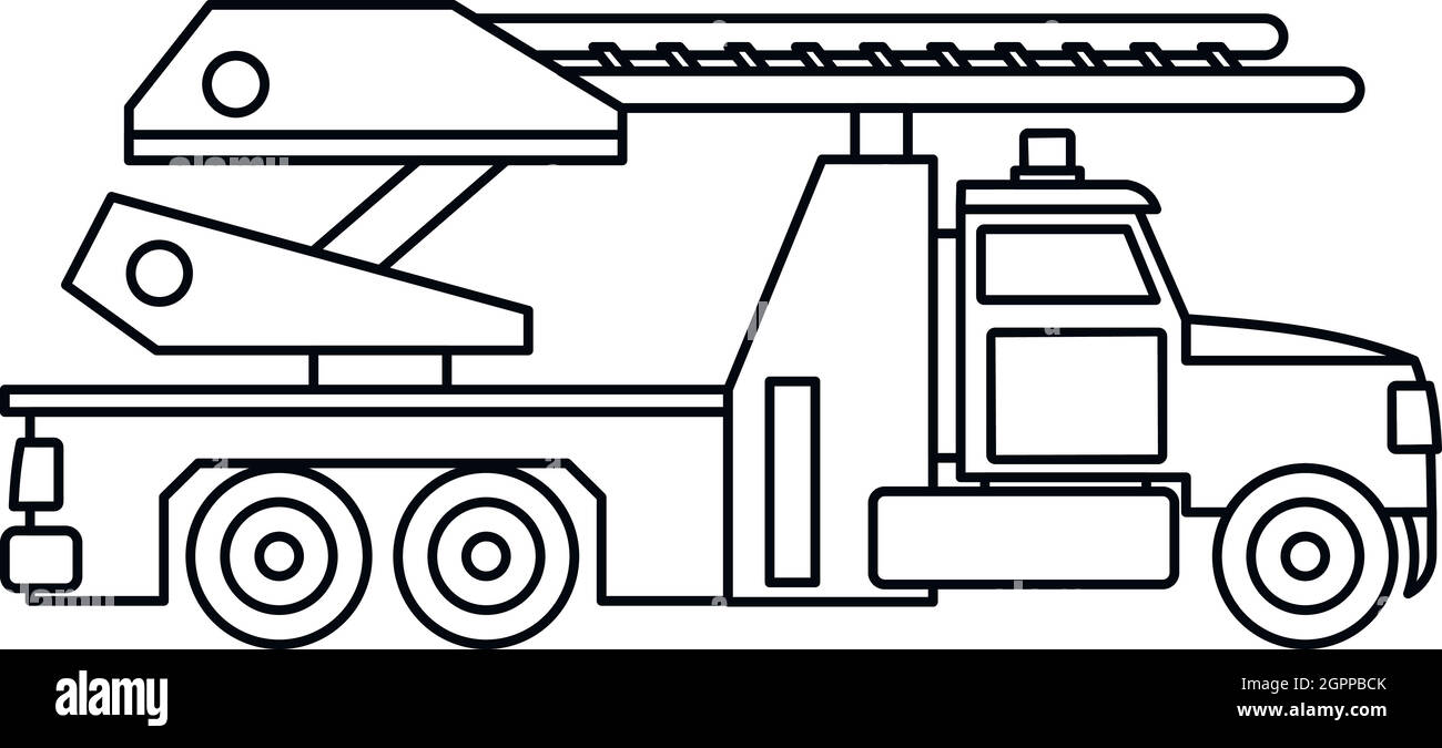 Fire truck firefighter Stock Vector Images - Alamy