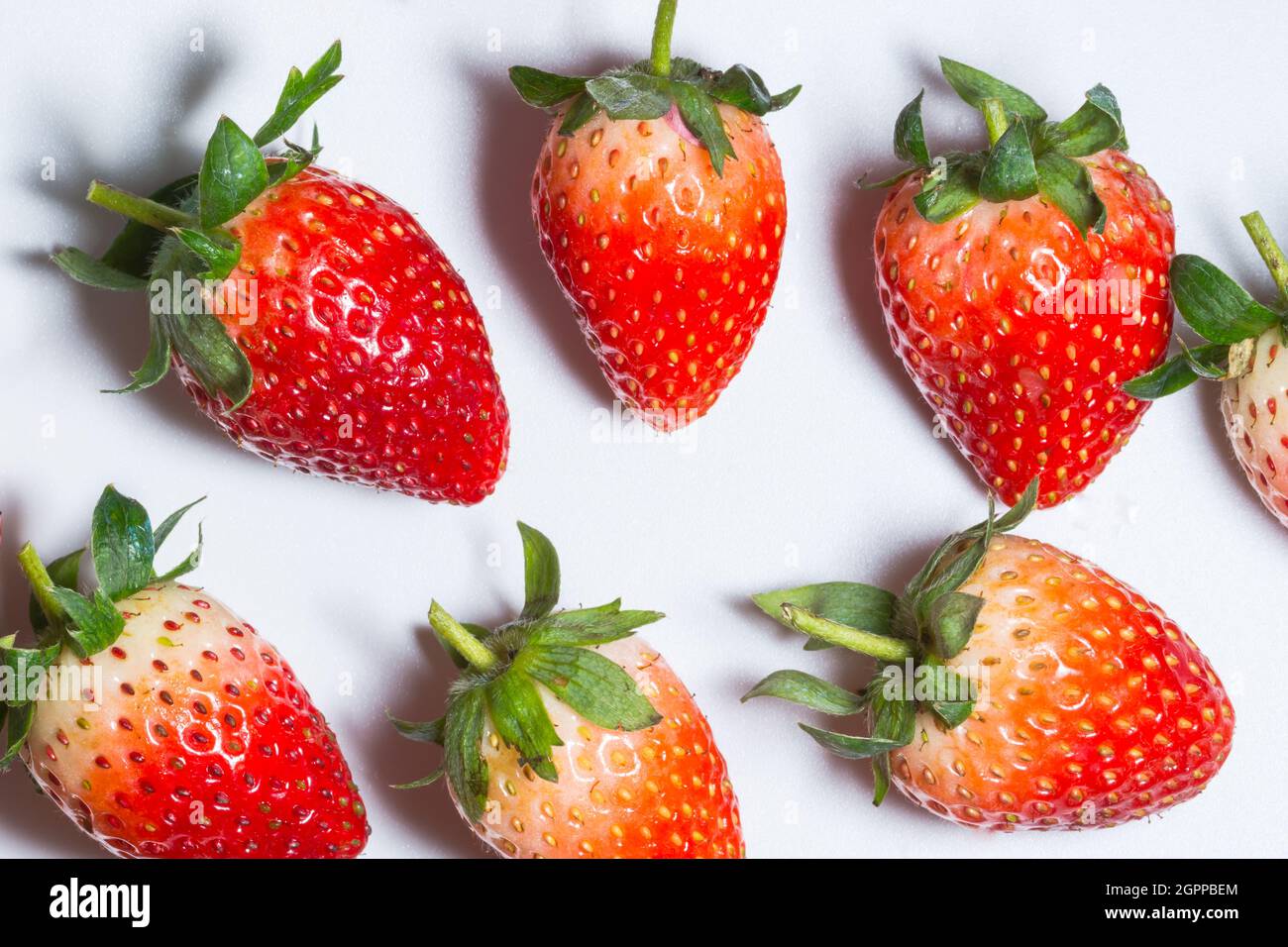 Strawberry White Background Stock Photo - Alamy
