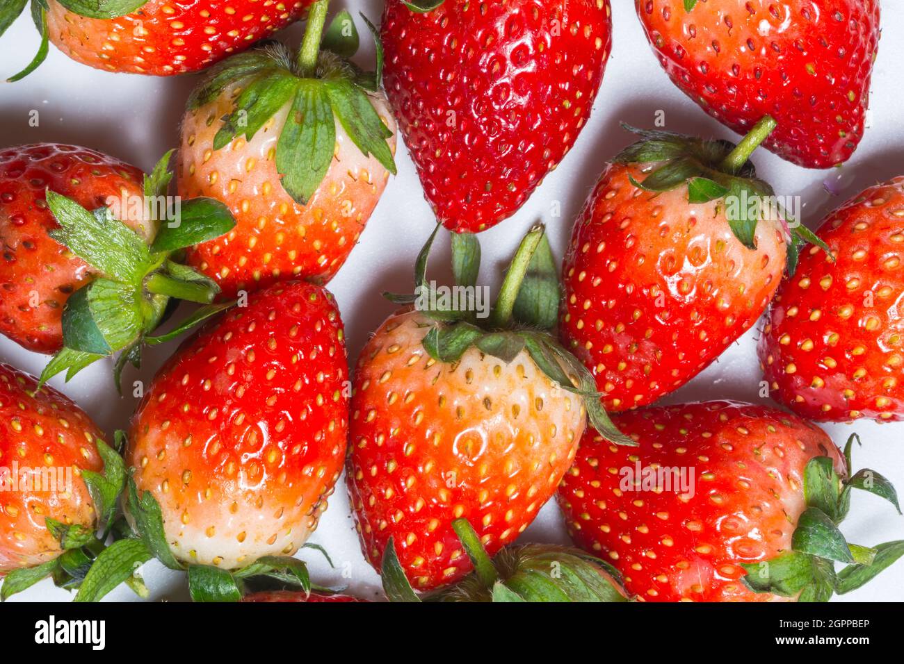 Strawberry White Background Stock Photo - Alamy