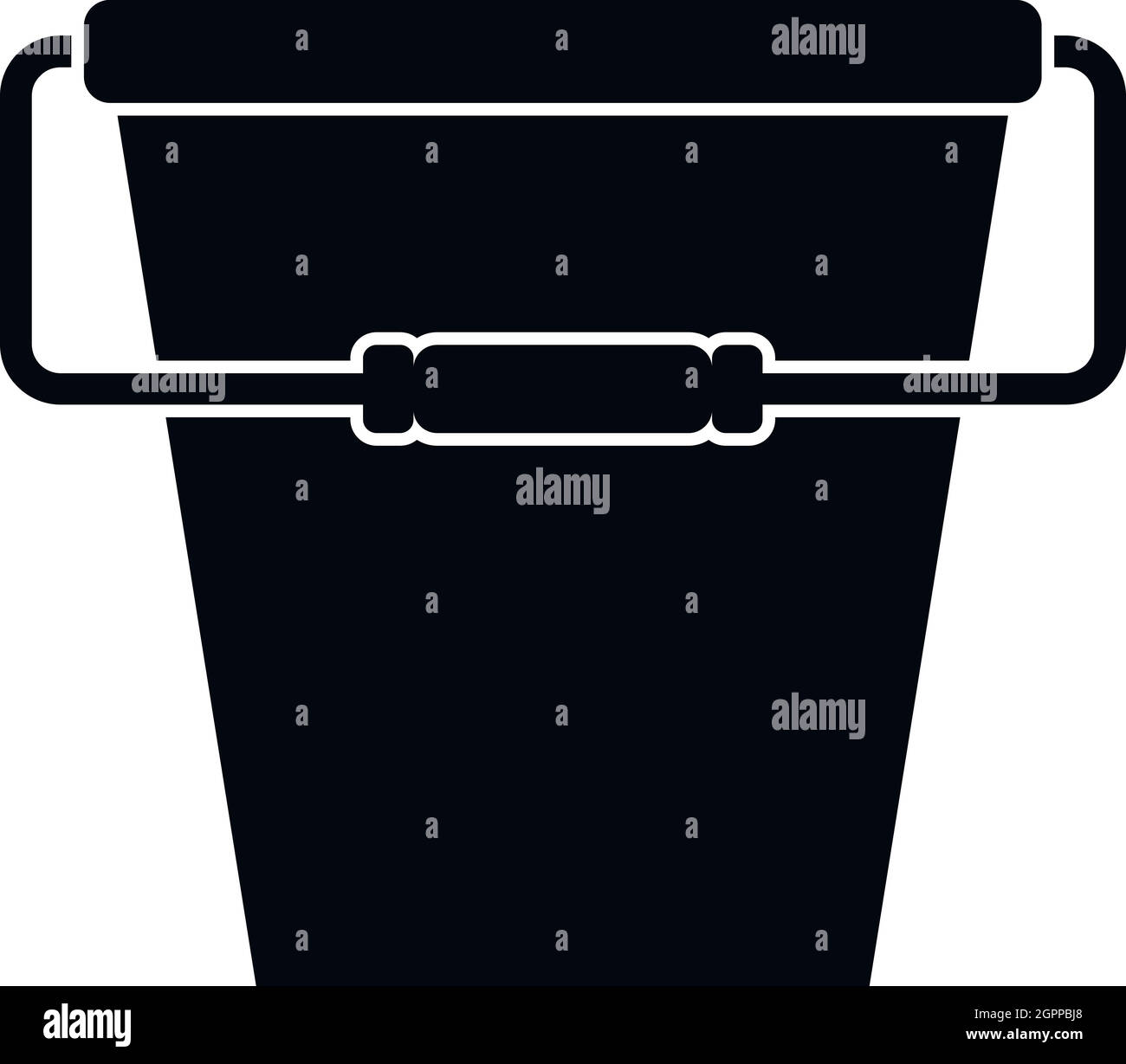 Empty bucket icon, simple style Stock Vector Image & Art - Alamy