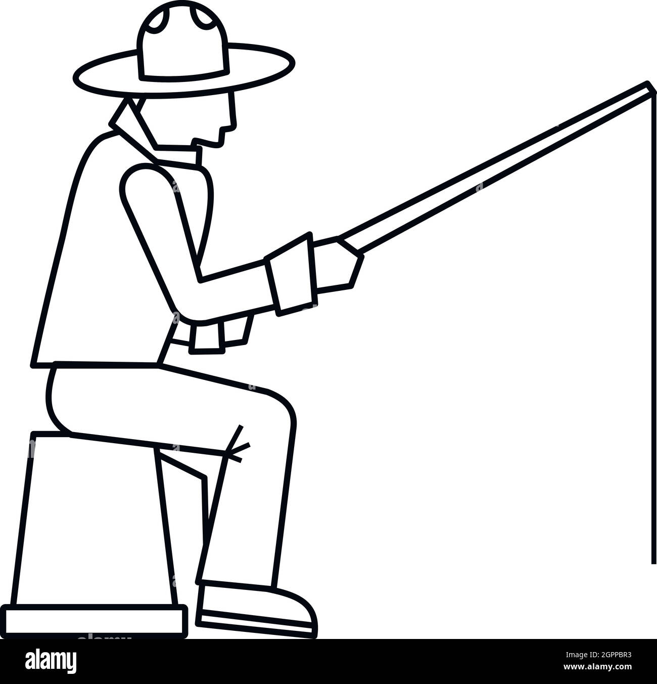 Pier water line in Stock Vector Images - Alamy