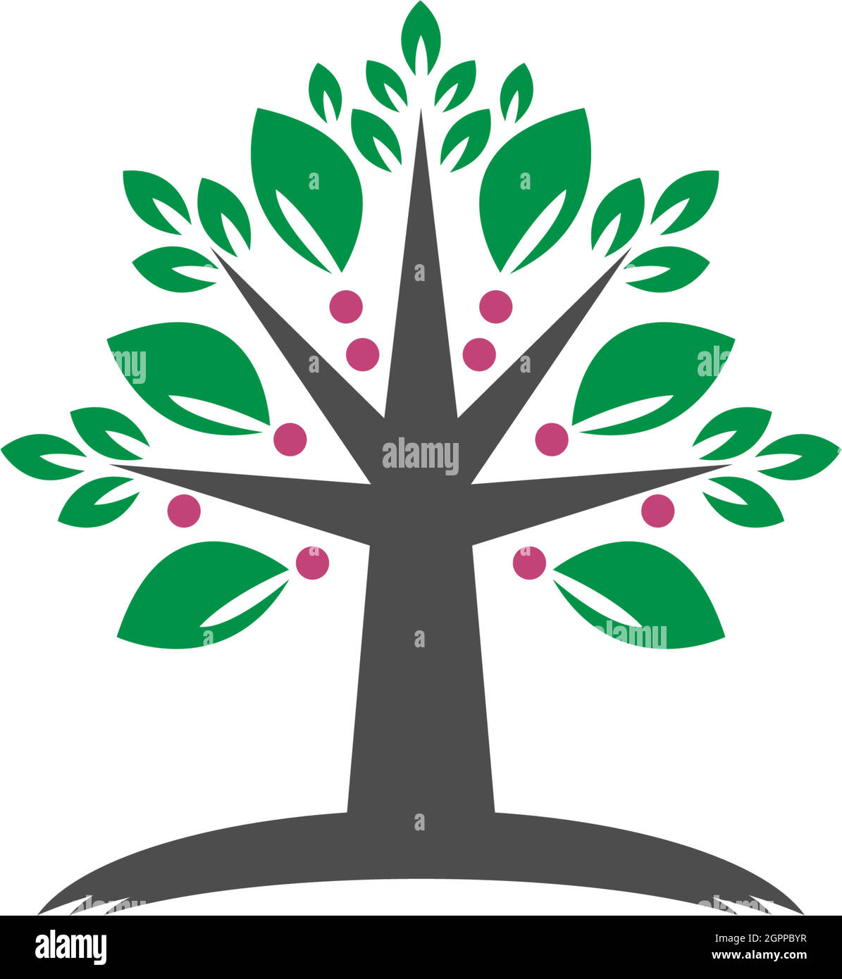 Tree icon Tree branch design vector illustration Stock Vector Image ...