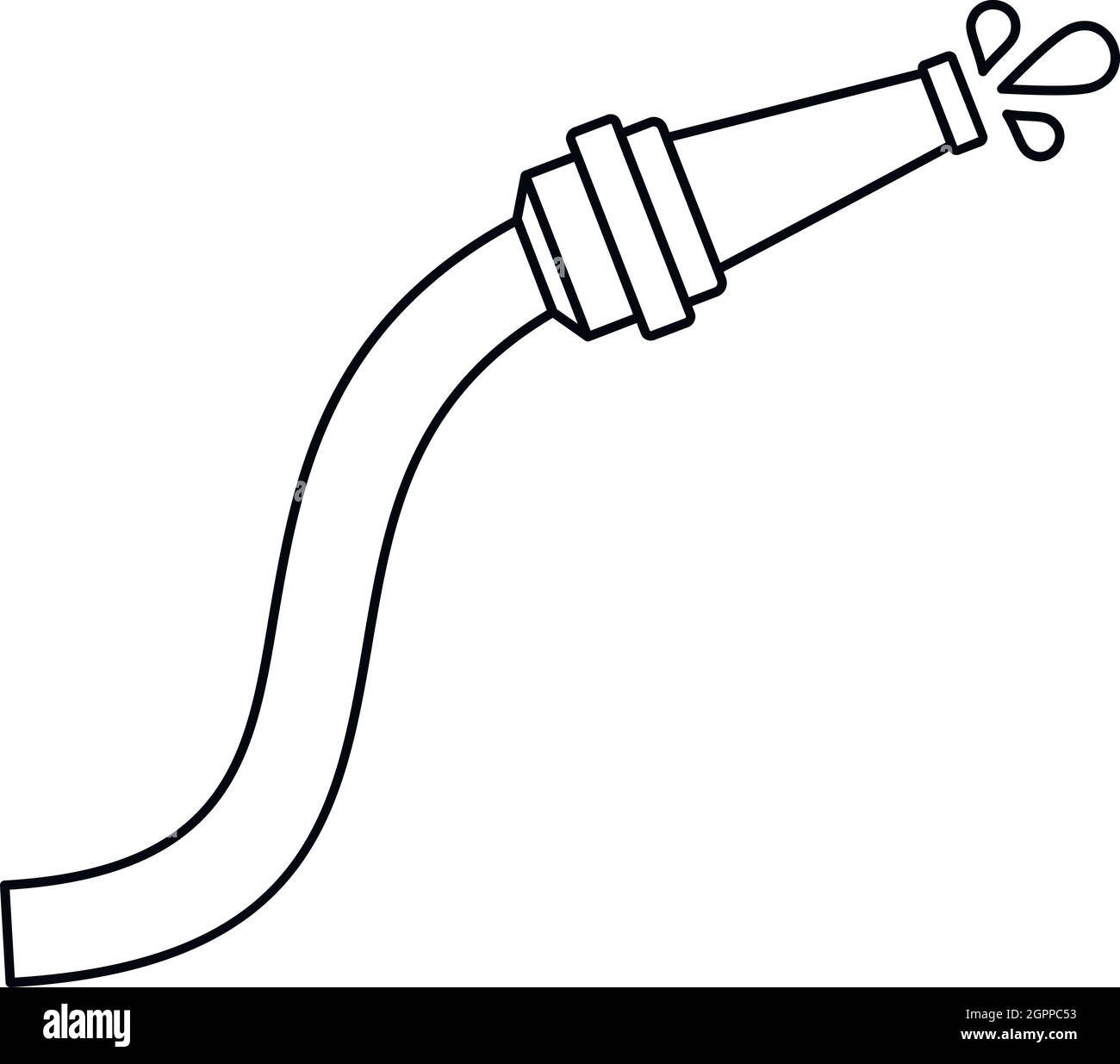 Line fire hose Stock Vector Images - Alamy