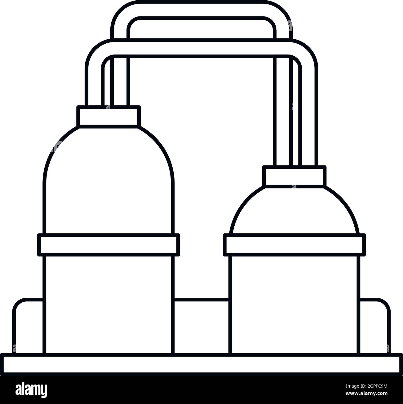 Oil refinery factory building icon hi-res stock photography and images ...