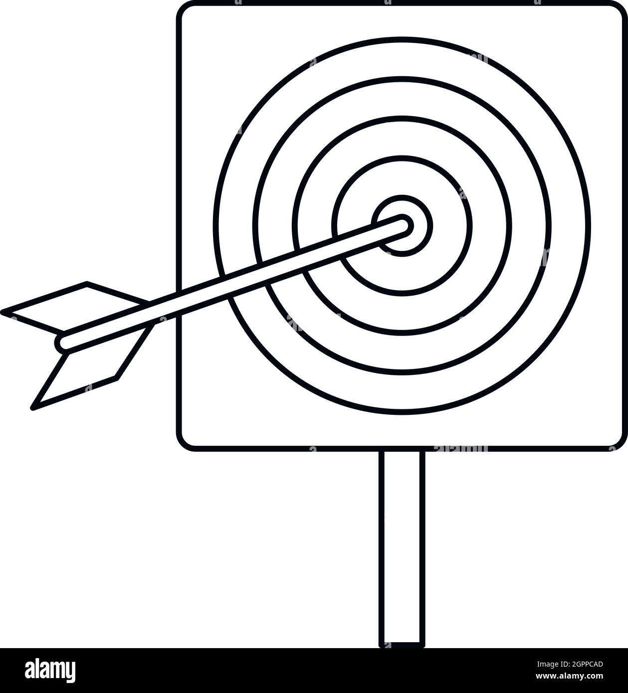 Darts icon, outline style Stock Vector Image & Art - Alamy