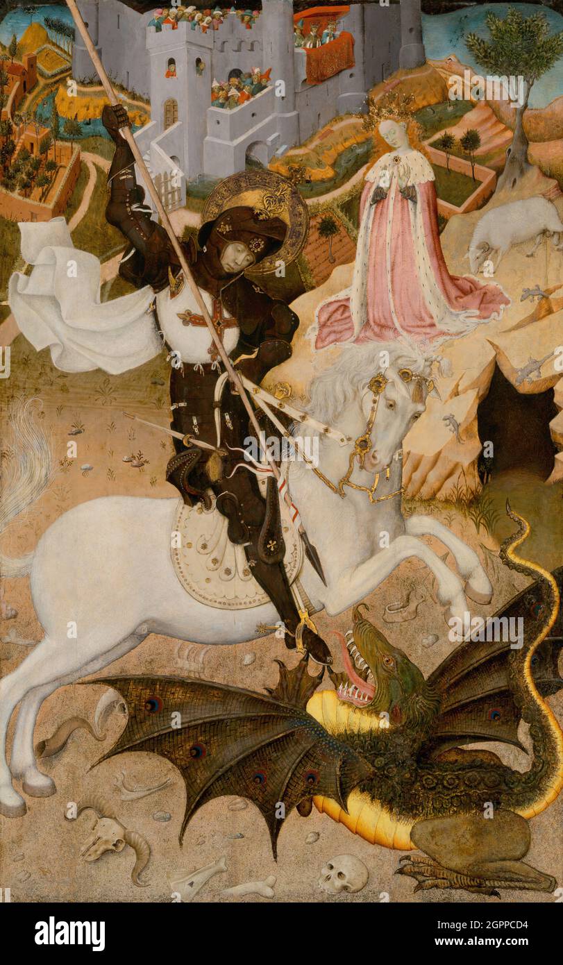 Saint George and the Dragon, 1434/35 Stock Photo - Alamy