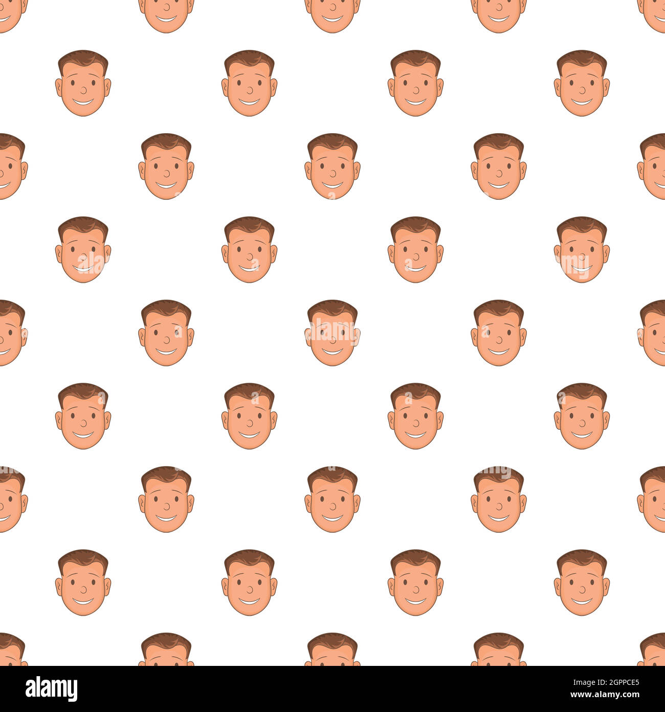 Male face pattern, cartoon style Stock Vector Image & Art - Alamy