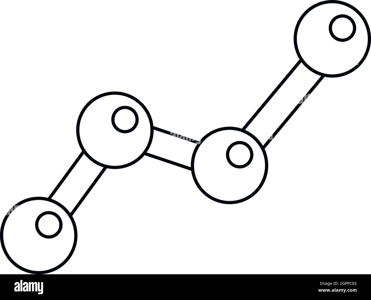 Chart statistics line icon, outline style Stock Vector Image & Art - Alamy