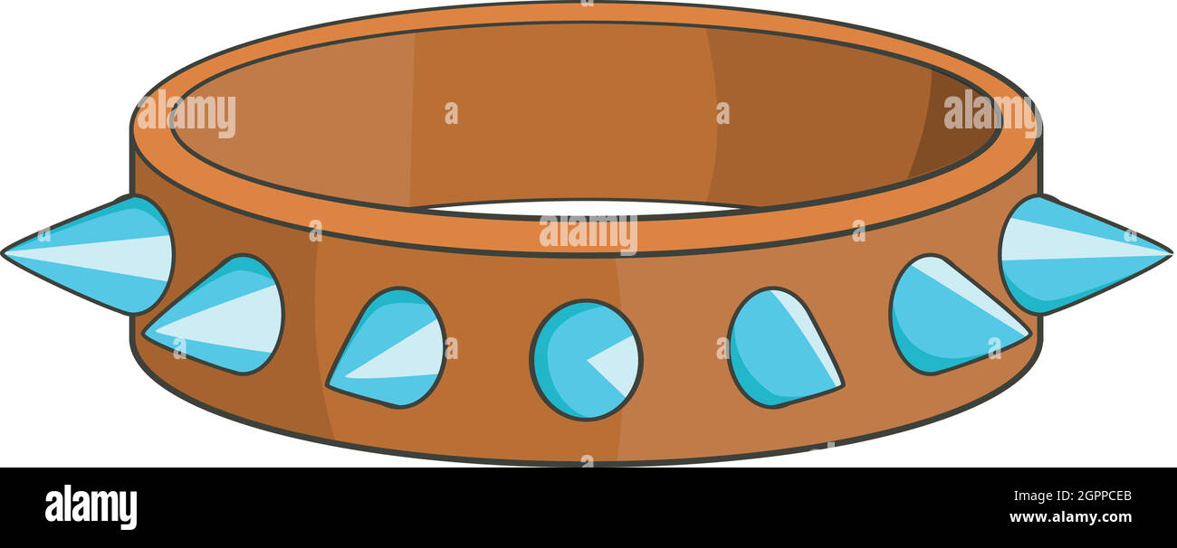 Spiked collar icon, cartoon style Stock Vector Image & Art - Alamy