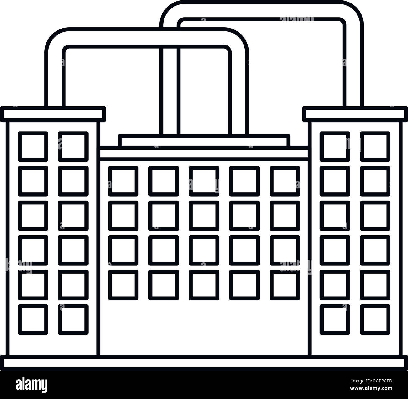 Factory production line electricity Stock Vector Images - Alamy