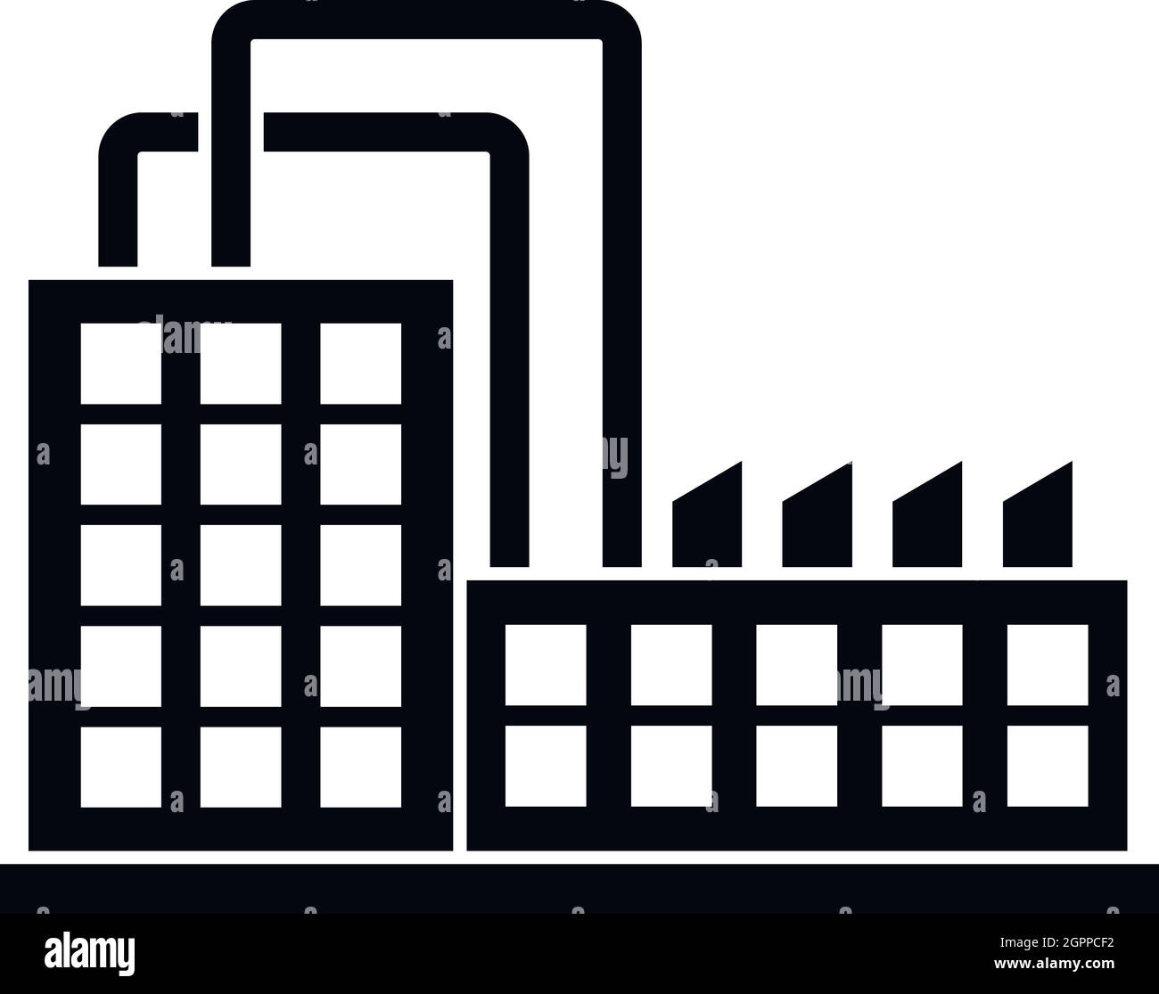 Factory building icon, simple style Stock Vector Image & Art - Alamy