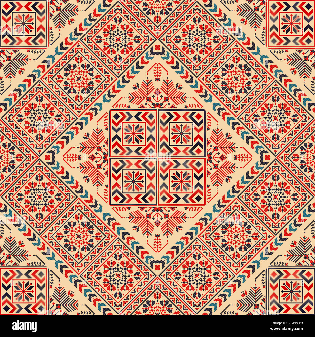 Romanian traditional pattern 130 Stock Vector Image & Art - Alamy