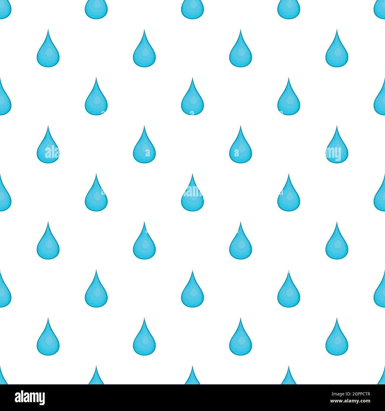 Drop of water pattern, cartoon style Stock Vector Image & Art - Alamy