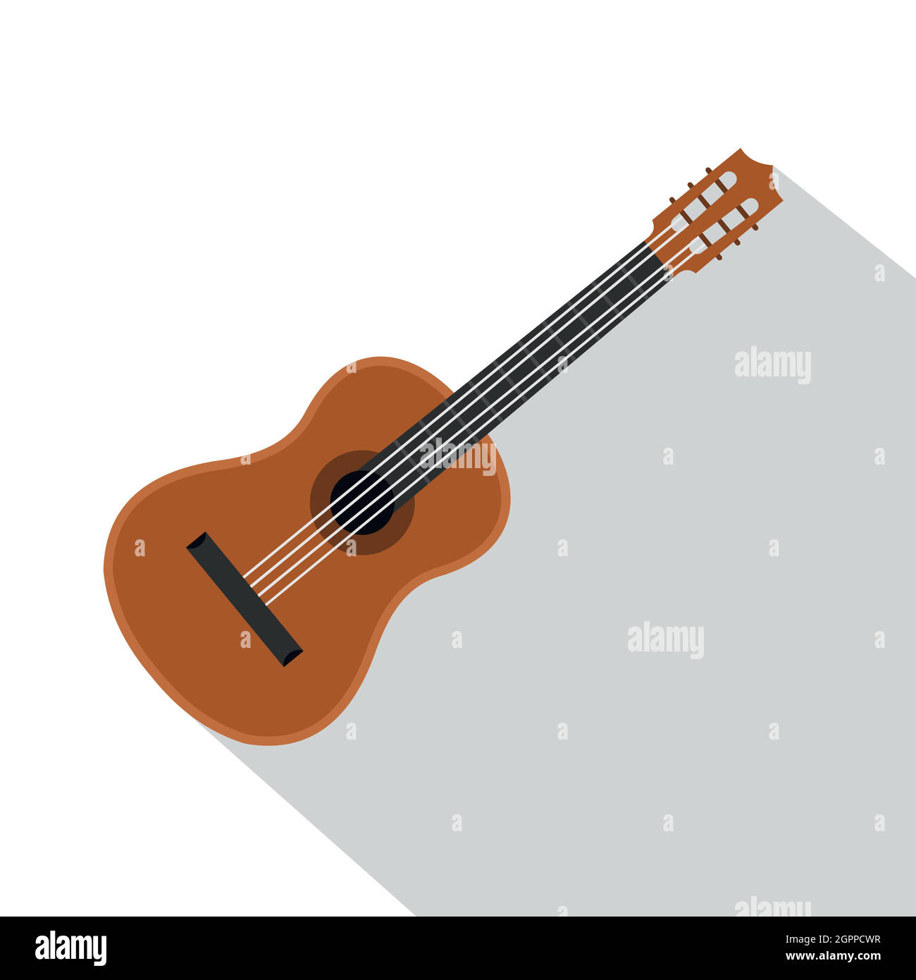 Guitar icon, flat style Stock Vector Image & Art - Alamy