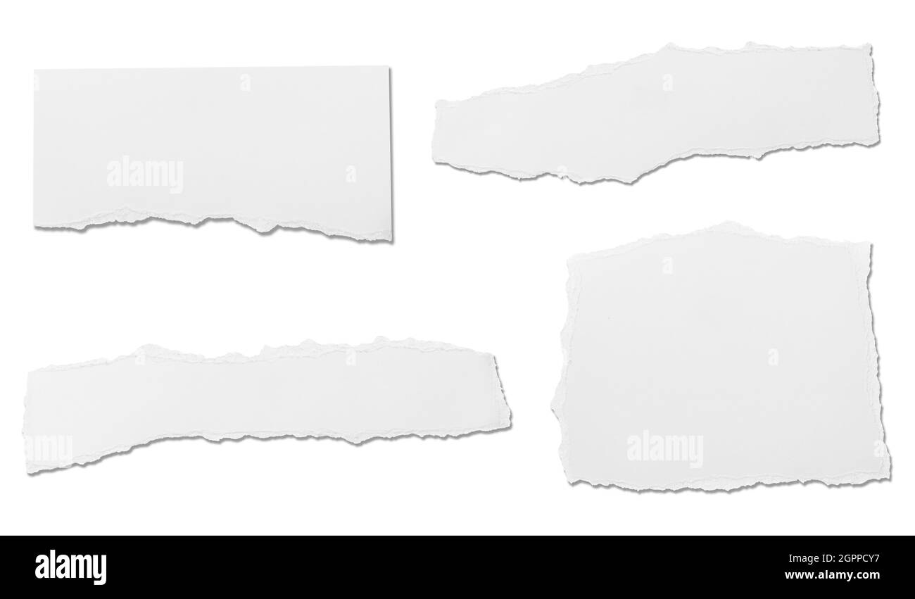 white paper ripped message torn Stock Photo - Alamy