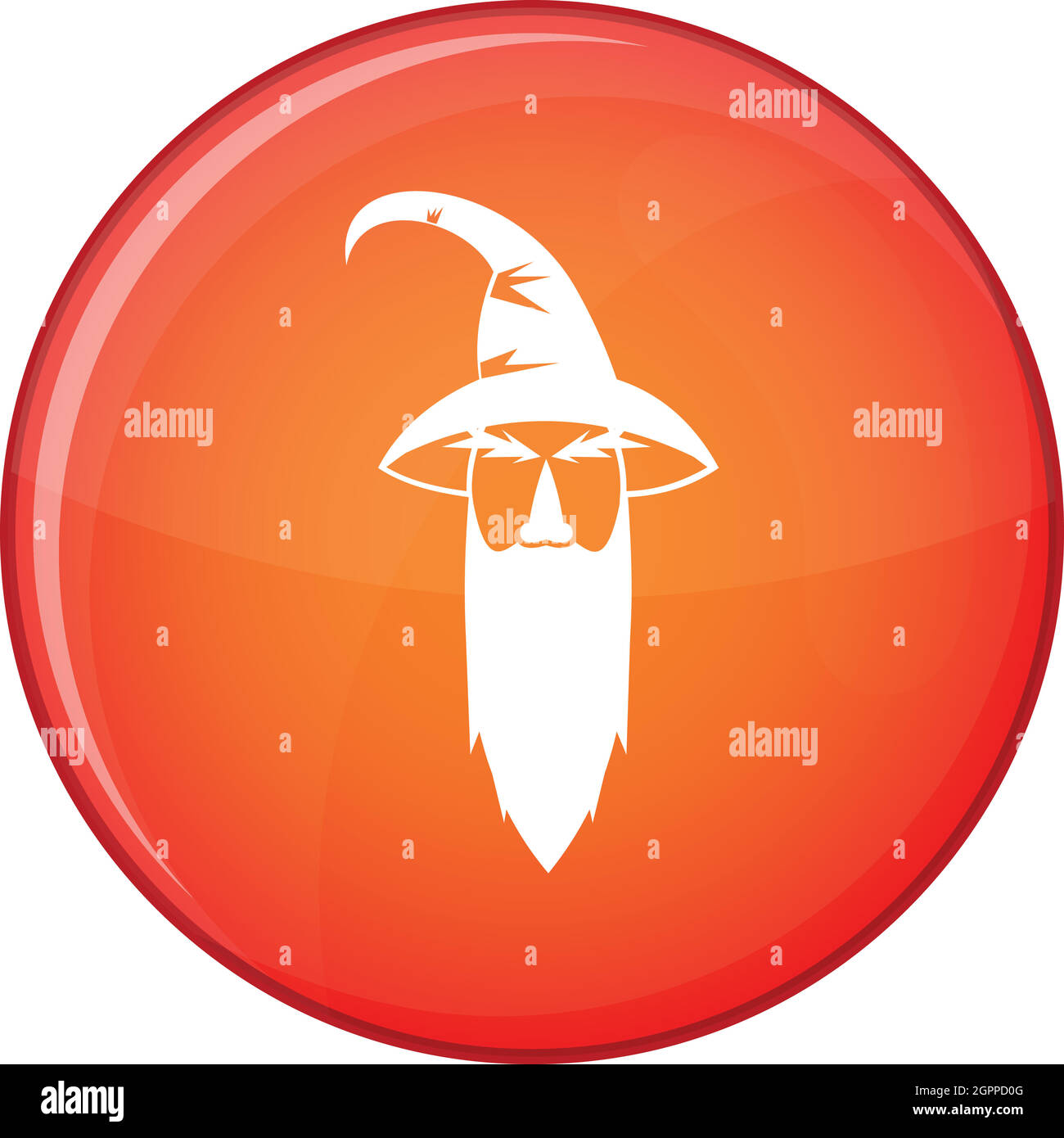 Wizard icon, flat style Stock Vector Image & Art - Alamy