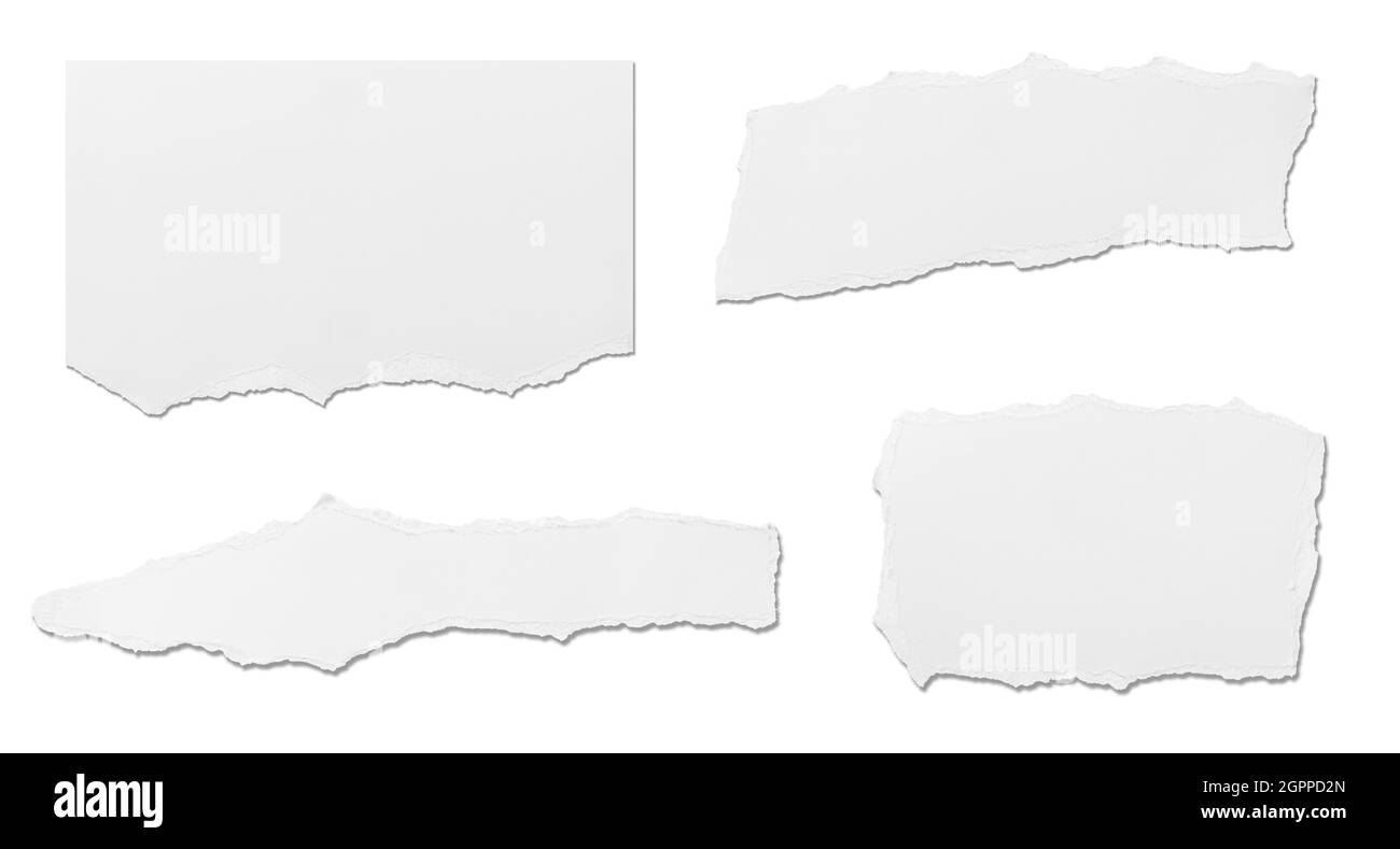 white paper ripped message torn Stock Photo - Alamy