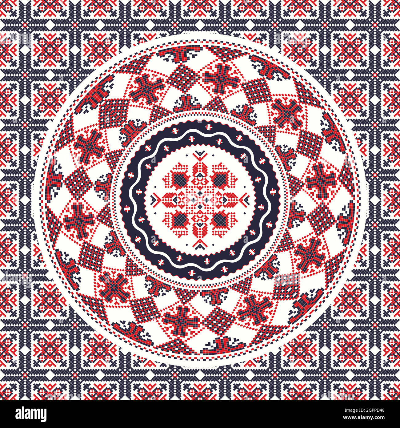 Romanian traditional pattern 96 Stock Vector Image & Art - Alamy
