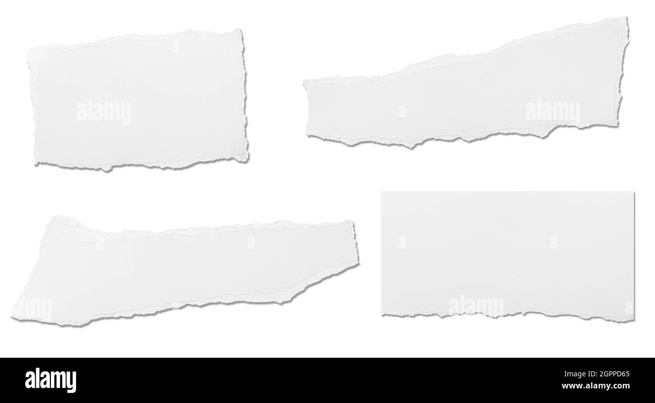 white paper ripped message torn Stock Photo - Alamy