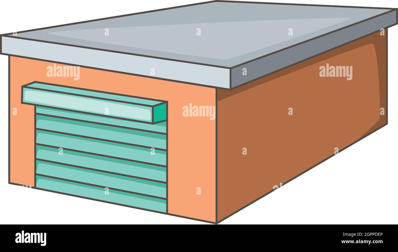 Entrance to the garage Cut Out Stock Images & Pictures - Alamy