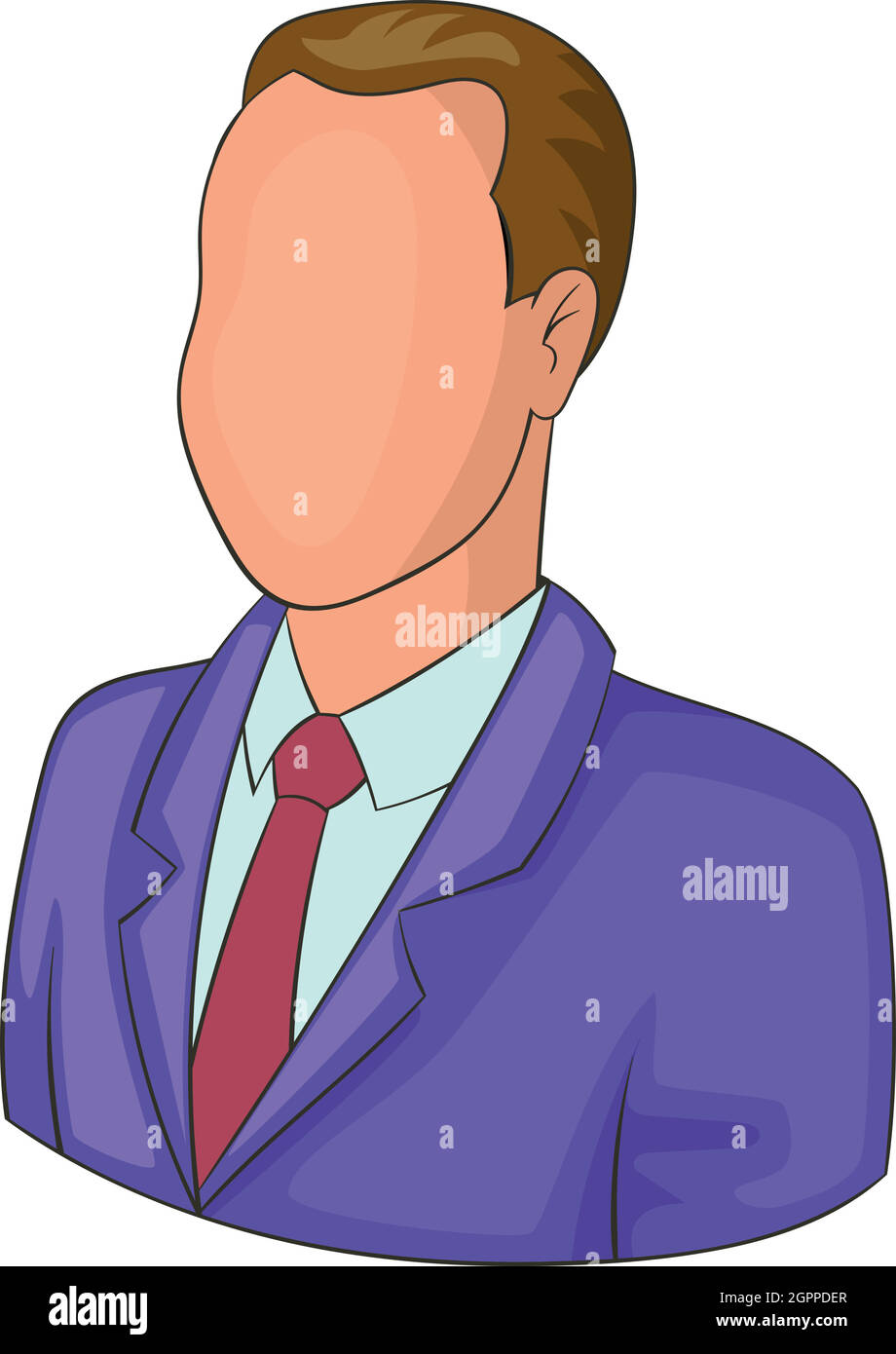 Portrait cartoon man young Stock Vector Images - Alamy
