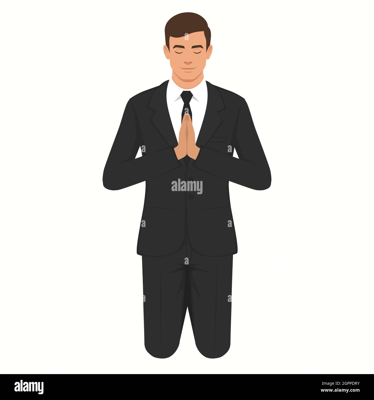 Jesus christ praying hands Stock Vector Images - Alamy