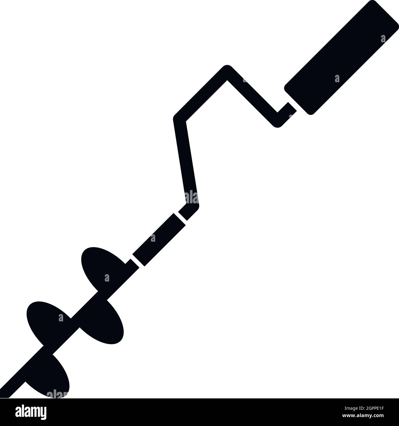 Hand operated ice auger icon, simple style Stock Vector Image & Art - Alamy