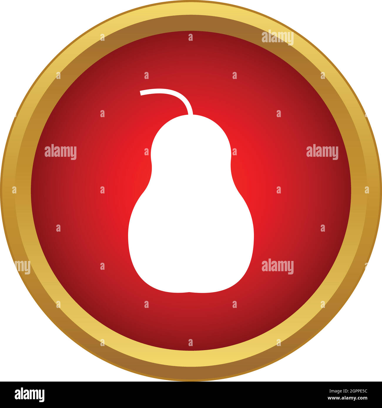 Pear icon in simple style Stock Vector Image & Art - Alamy