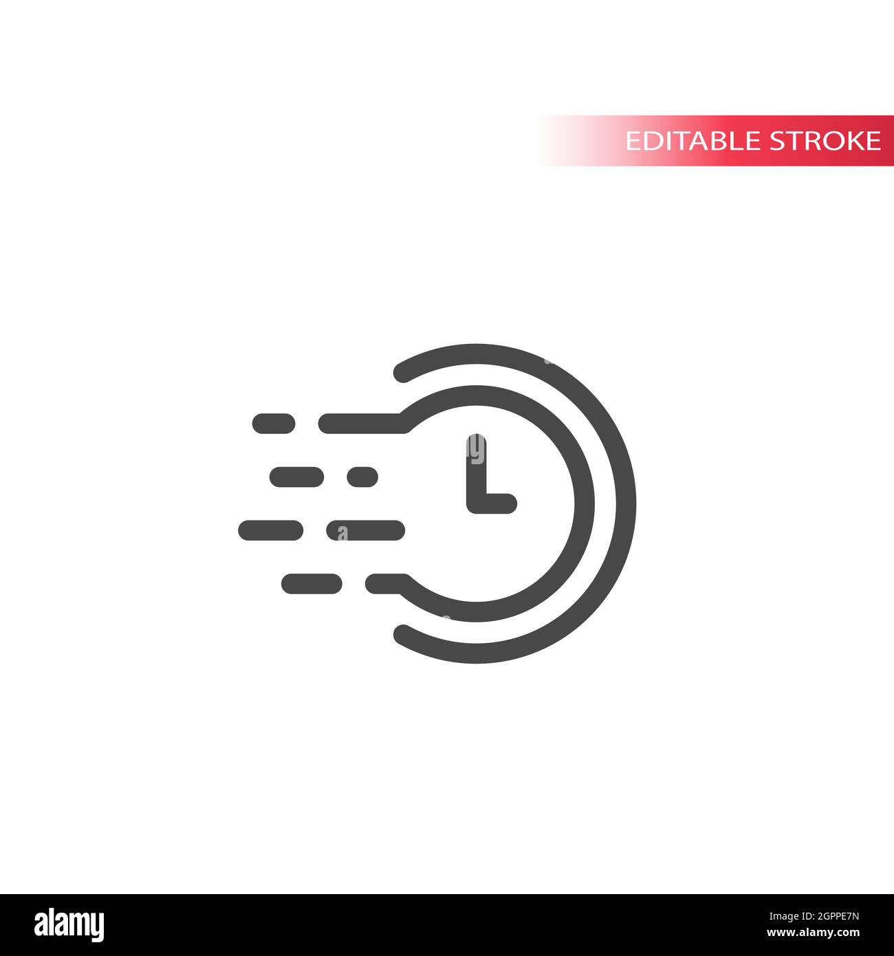 Clock with speed marks line vector icon Stock Vector Image & Art - Alamy