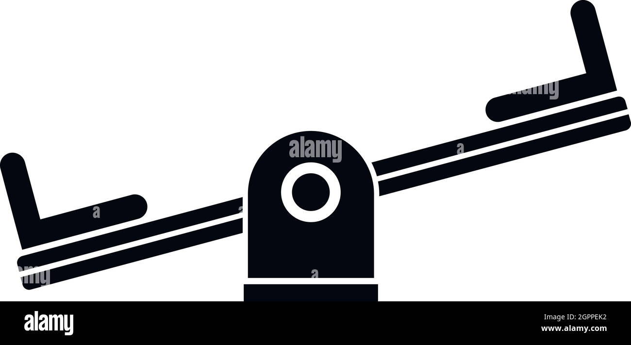 Seesaw icon, simple style Stock Vector Image & Art - Alamy