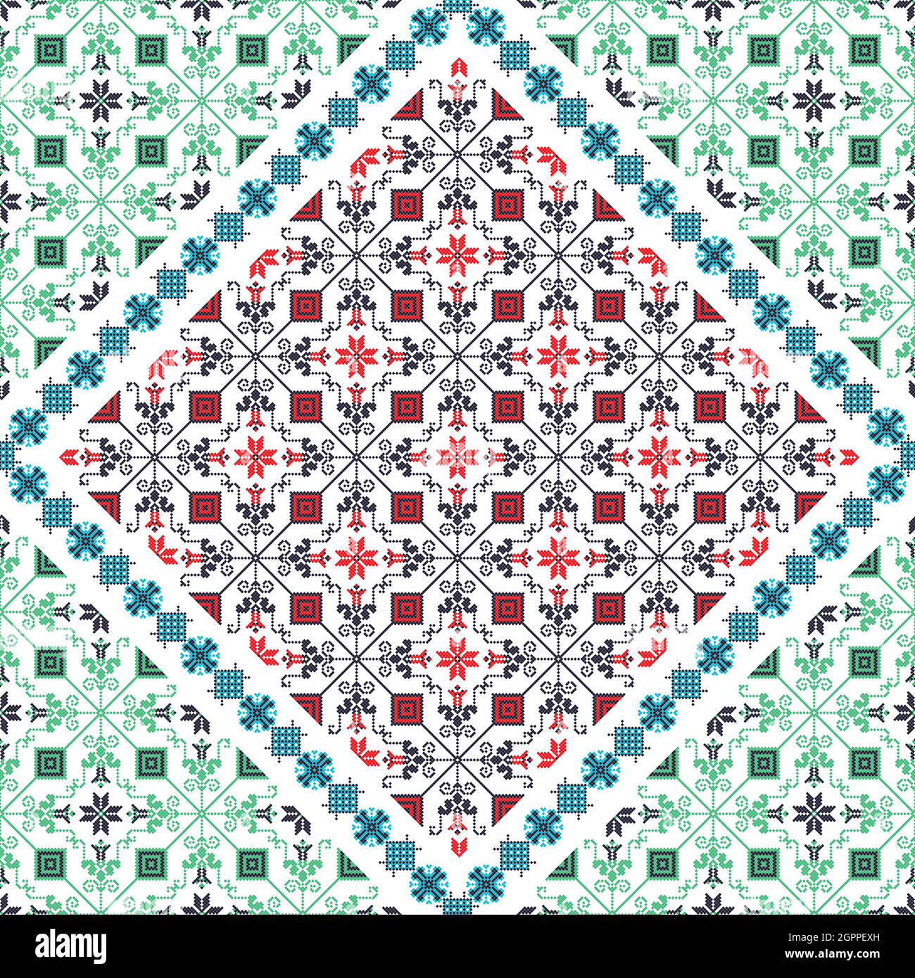Romanian traditional pattern 15 Stock Vector Image & Art - Alamy