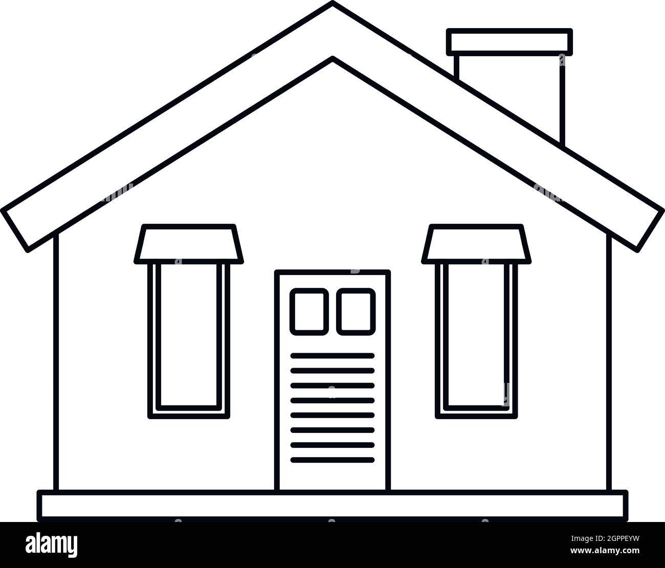 Mortgage loan icon outline Stock Vector Images - Alamy