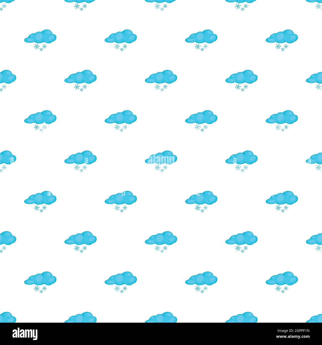 Cloud and snowflake pattern, cartoon style Stock Vector Image & Art - Alamy
