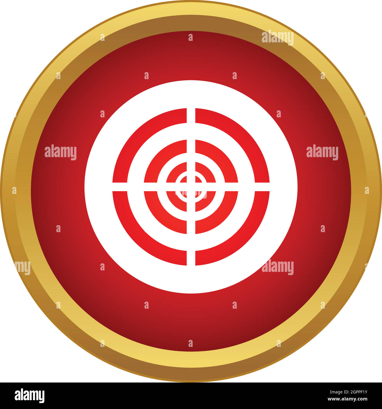 Target icon in simple style Stock Vector Image & Art - Alamy